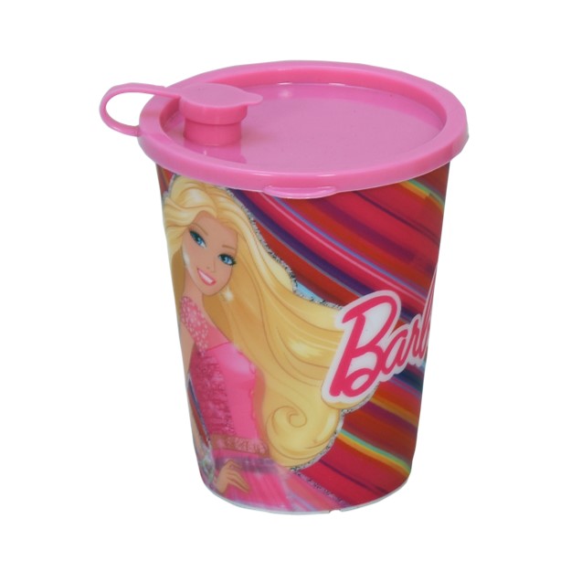 Barbie 3D Plastic Sipper with Lid 400 ml | Ramson Industries