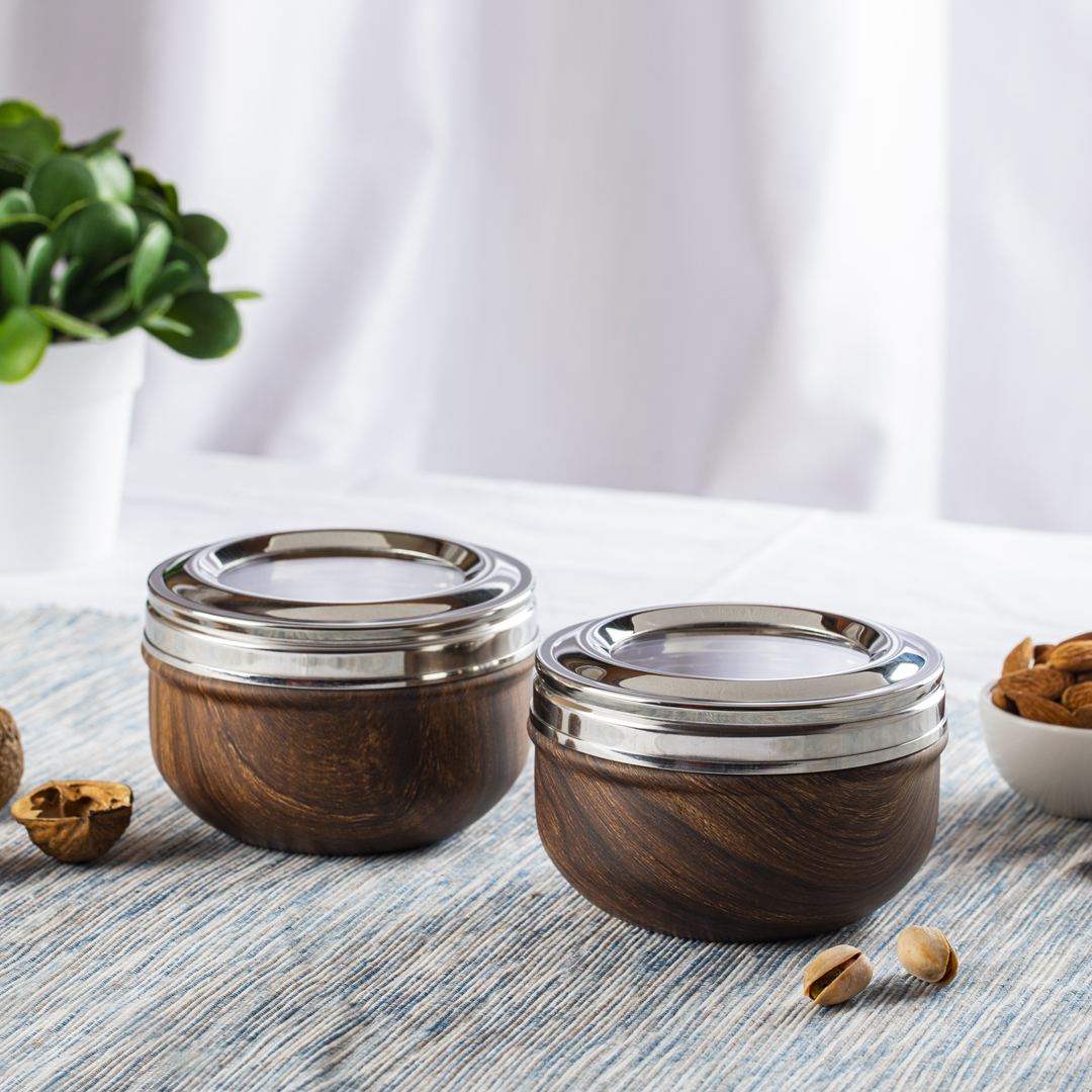 Deep Puri Dabba Set of 2 - Crypto Finish | Ramson Industries